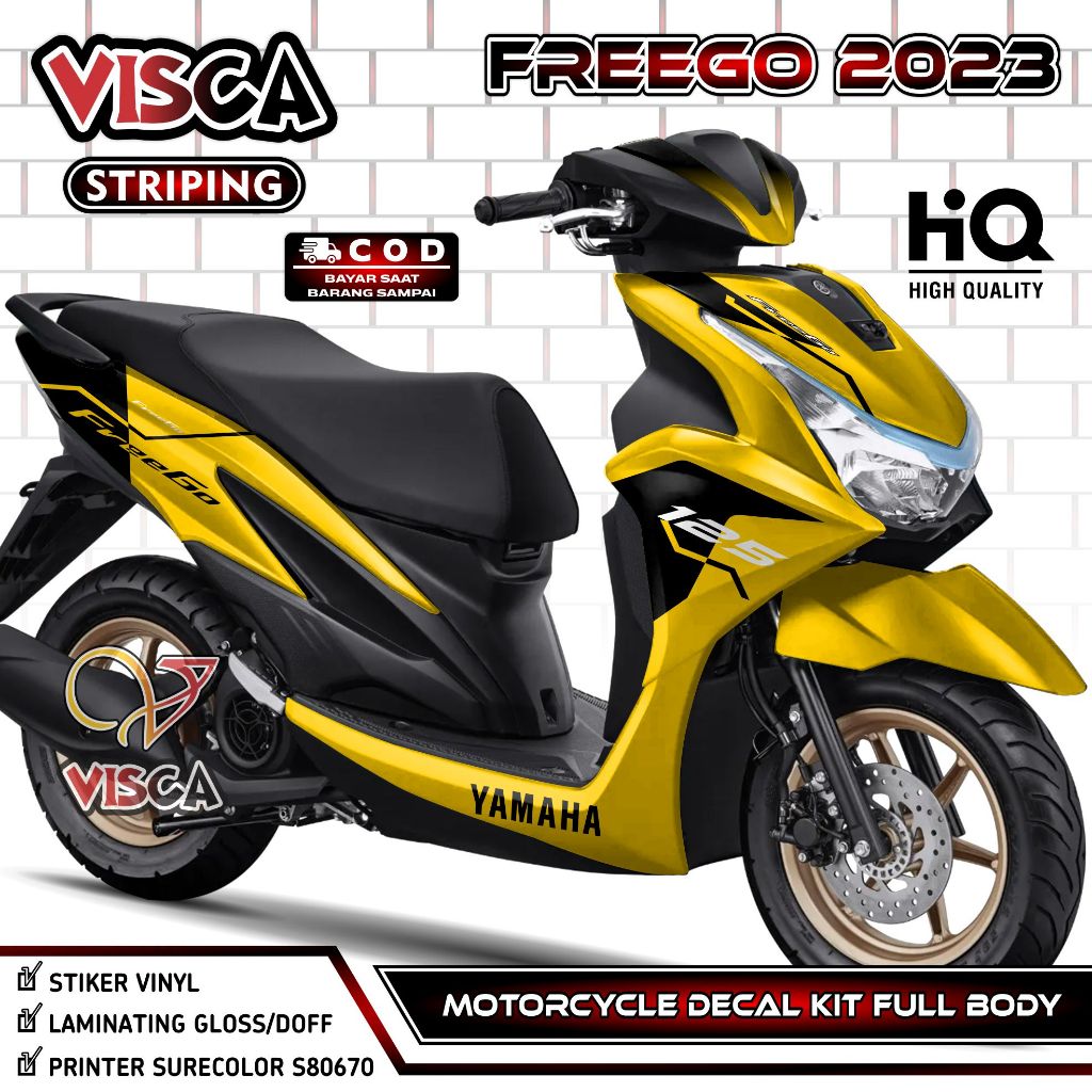 Freego 2023 Full Body Decal - Freego 125 Fullbody Motorcycle Sticker ...