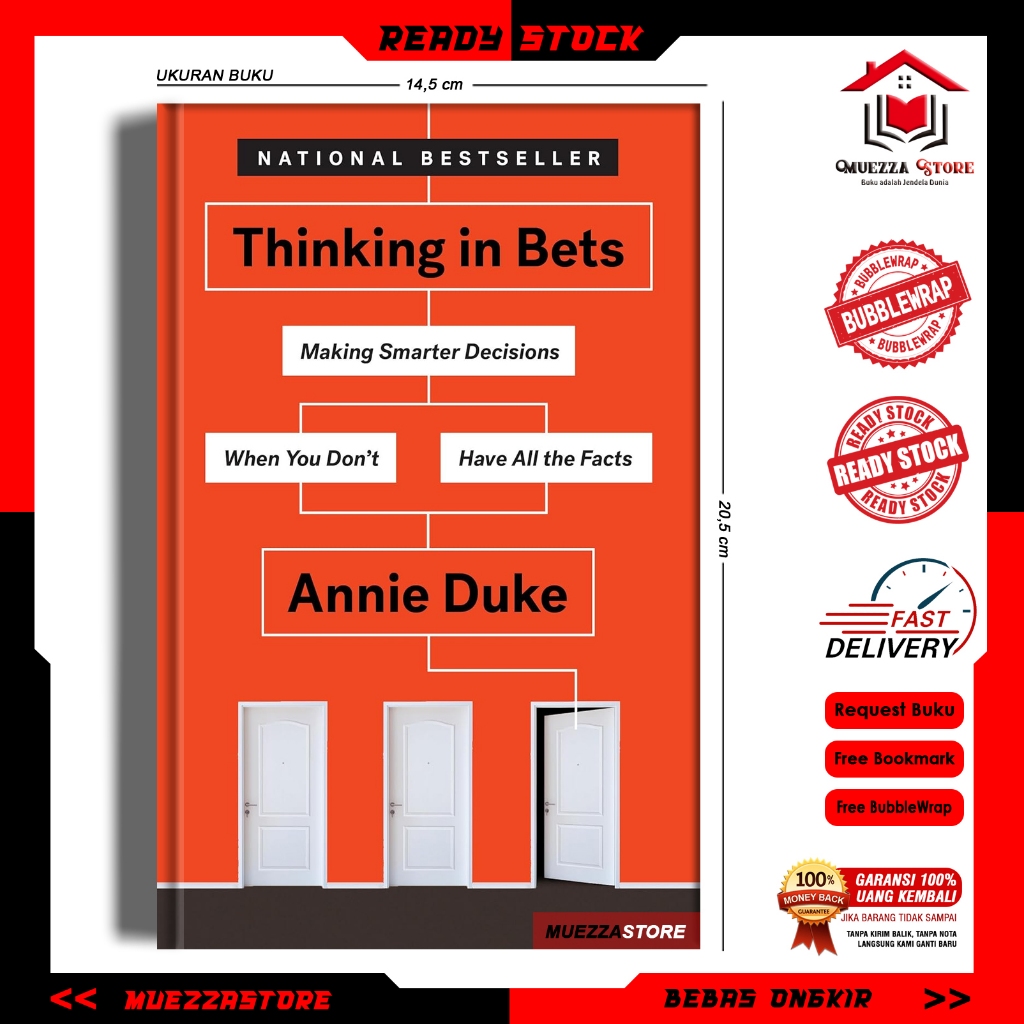 Thinking in Bets - Annie Duke (English/Indonesian) | Shopee Malaysia