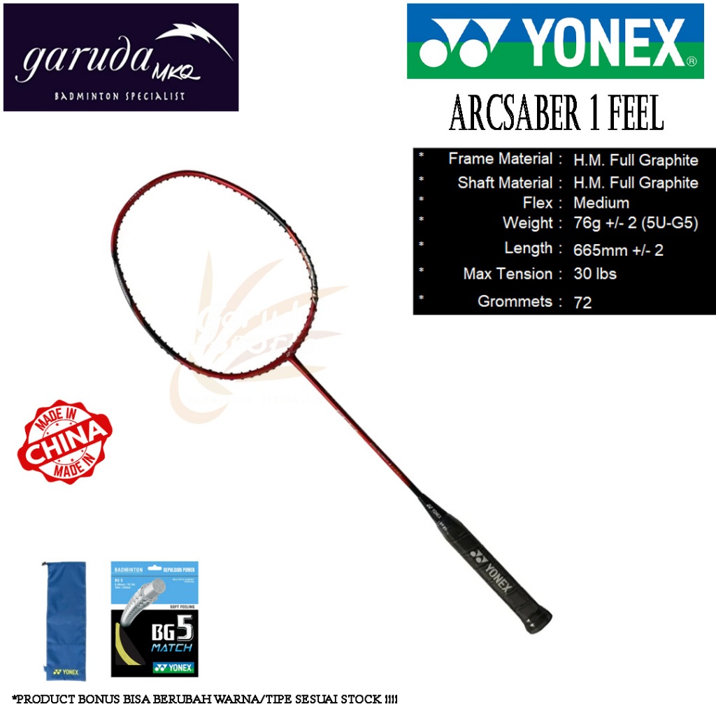 Yonex ARCSABER 1 FEEL/ARC 1 FEEL Badminton Racket | Shopee Malaysia