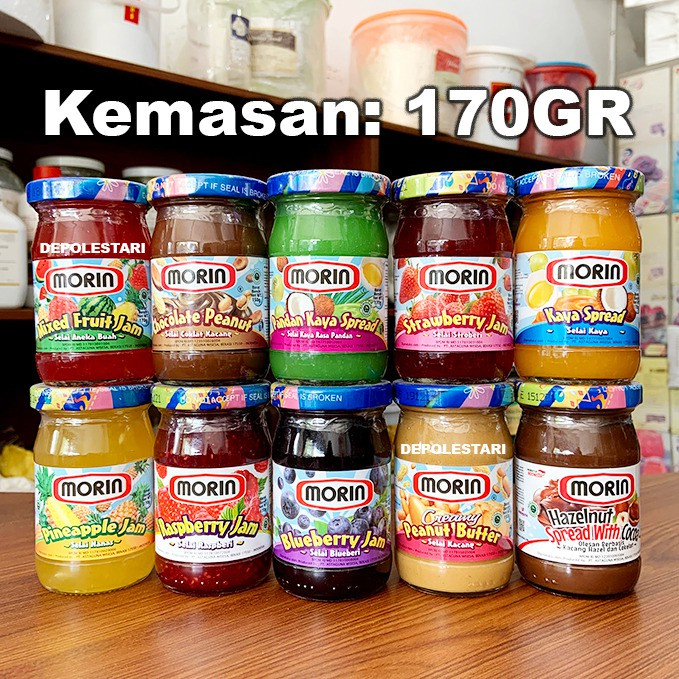 Morin Jam Peanut Butter Spread Topping 250gr 150gr Peanut Butter Rich ...