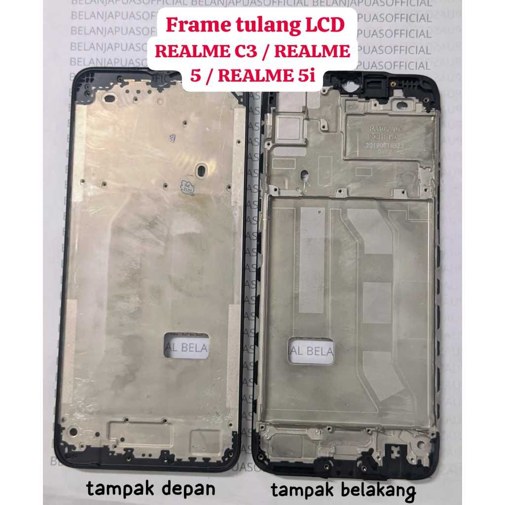 LCD Frame / LCD Coaster / LCD Bone / LCD holder REALME C3 - REALME 5 ...