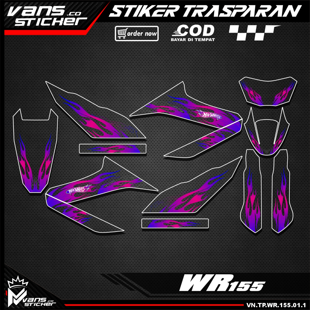 Transparent Striping sticker WR 155 Variation Lis sticker DecalRan WR ...