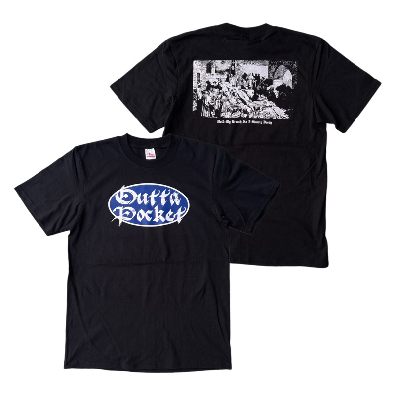 OUTTA POCKET band t-shirt - Hold My Breath (BLUE) | Shopee Malaysia