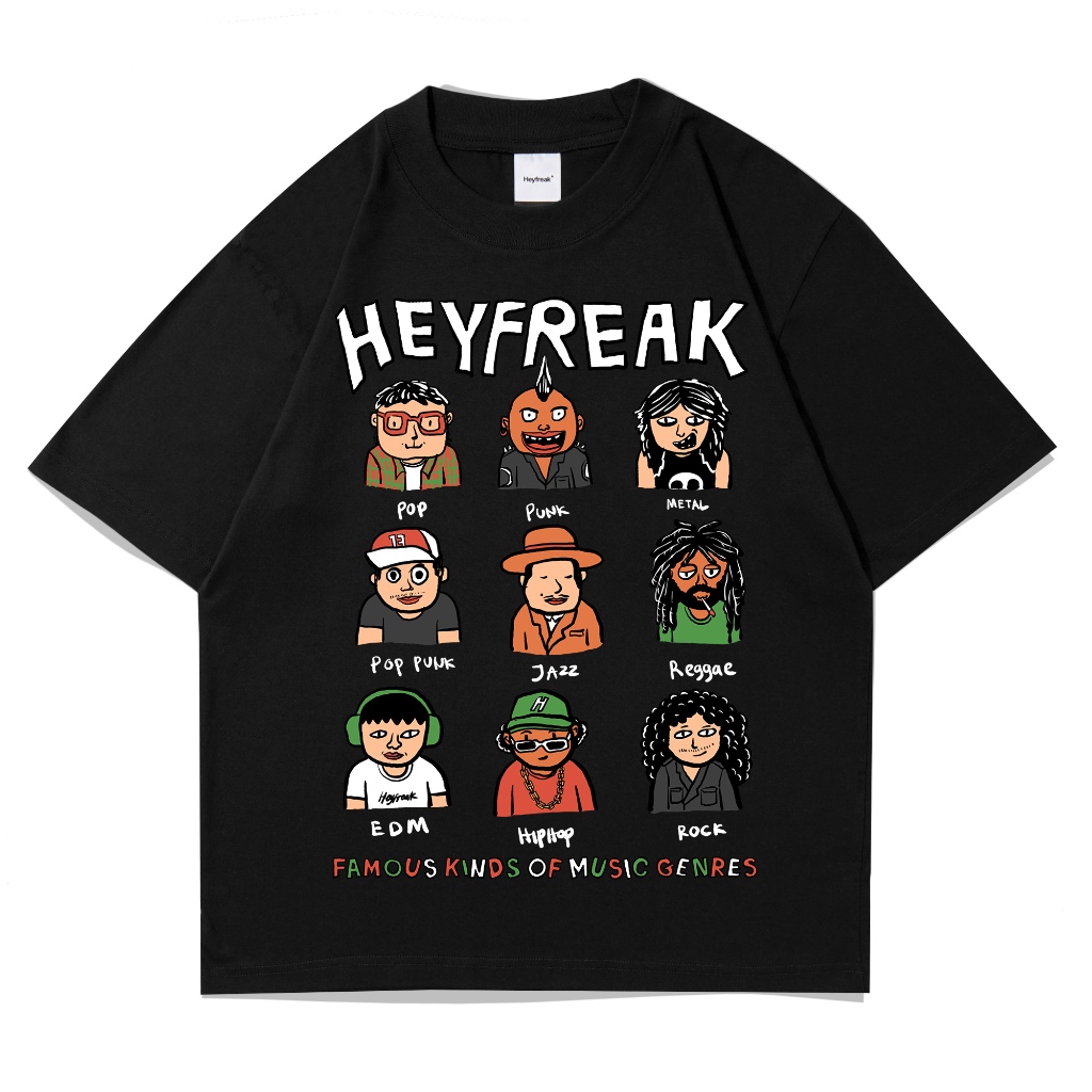 Heyfreak T-shirt Oversize Genre | Shopee Malaysia