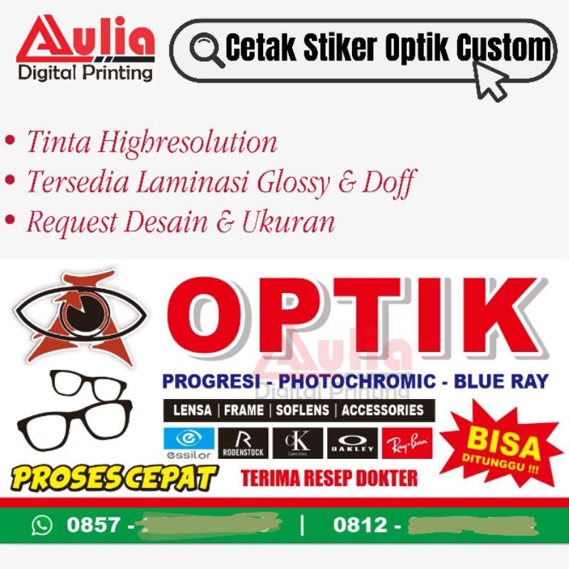 Print Custom Optical Stickers | Glass Sticker | Neon Box Stickers ...