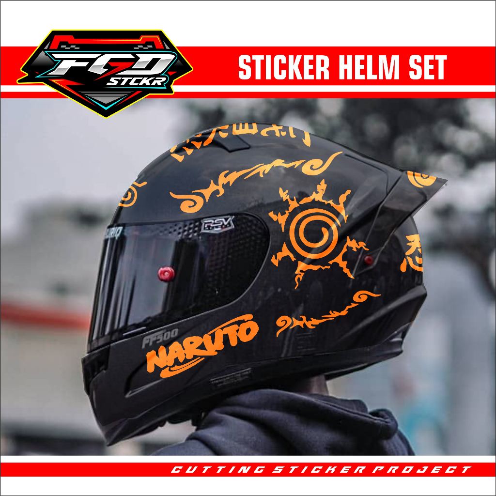 Helmet STICKER - NARUTO CUTTING STICKER SET FOR HELMET | Shopee Malaysia