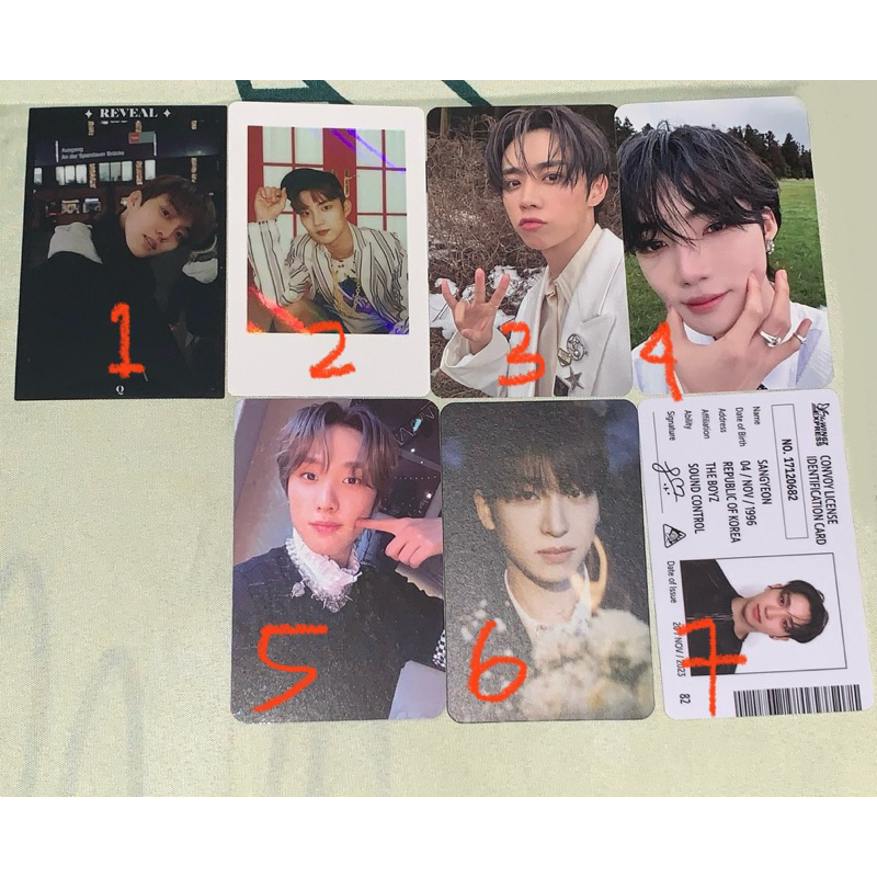 Photocard PC OFFICIAL THE BOYZ TBZ SUNWOO CHANHEE NEW CHANGMIN Q ...
