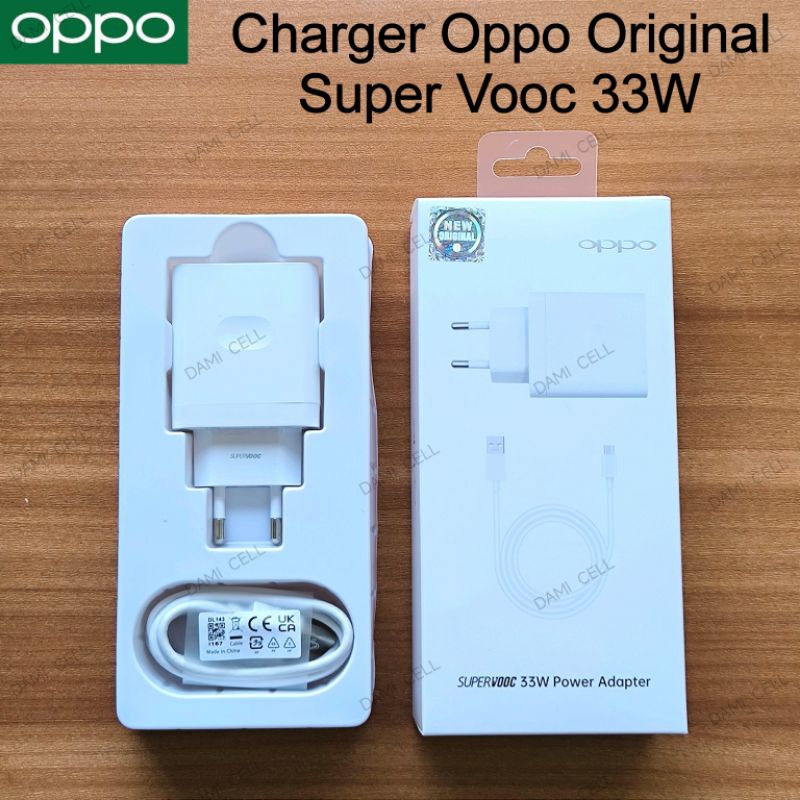 Original Oppo Charger Type C Fast Charging SUPER VOOC 33 Watt (3W ...