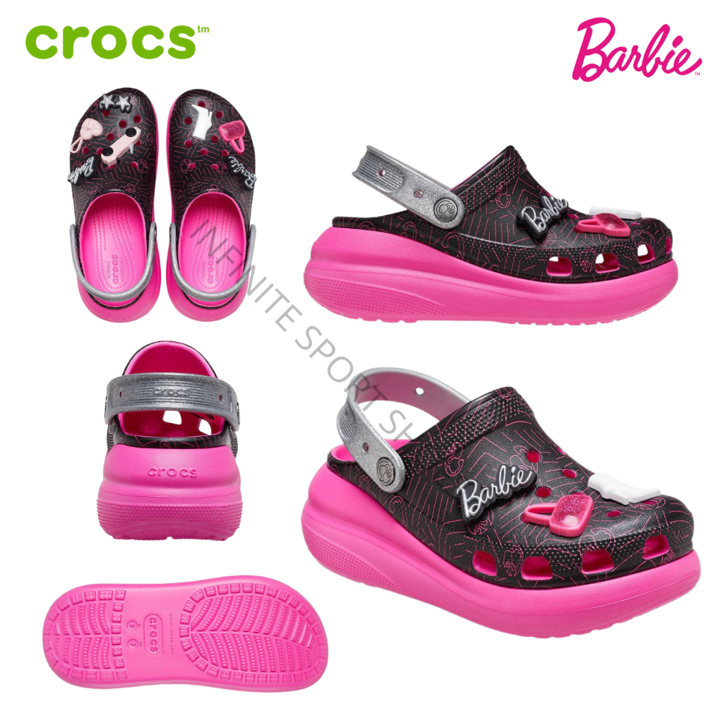 Crocs Crush Clog Barbie Sandals/Crocs Crush Clog JIBBITZ Barbie/Crush ...