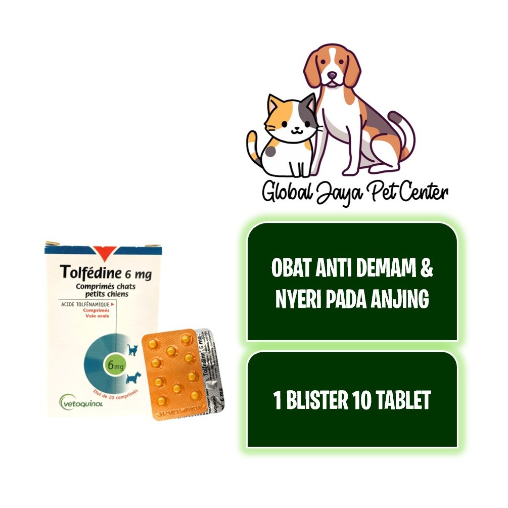 Tolfedine 6mg Anti-Inflammatory And Pain Medicine For Cats And Dogs (1 ...