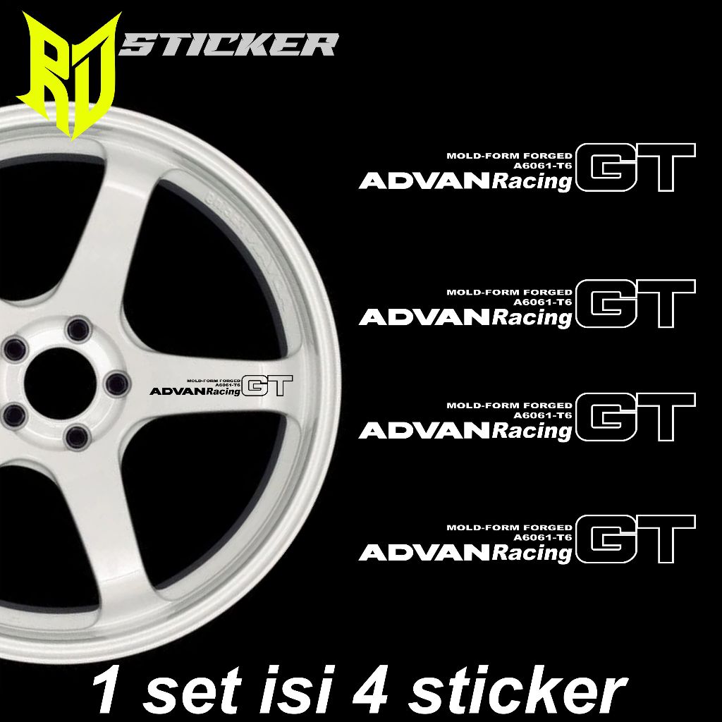 Advan gt rim sticker | Shopee Malaysia