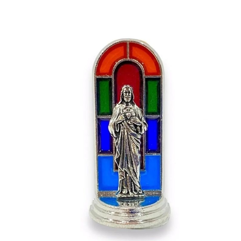 Mini Display of Jesus Sacred Heart Window 4,5cm - Mini Display - Mini ...