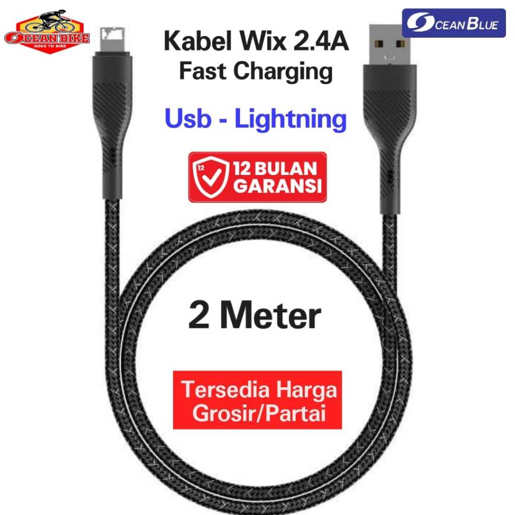 Oceanblue Data Cable Iphone Usb Lightning Cable Charger 2.4A fast ...