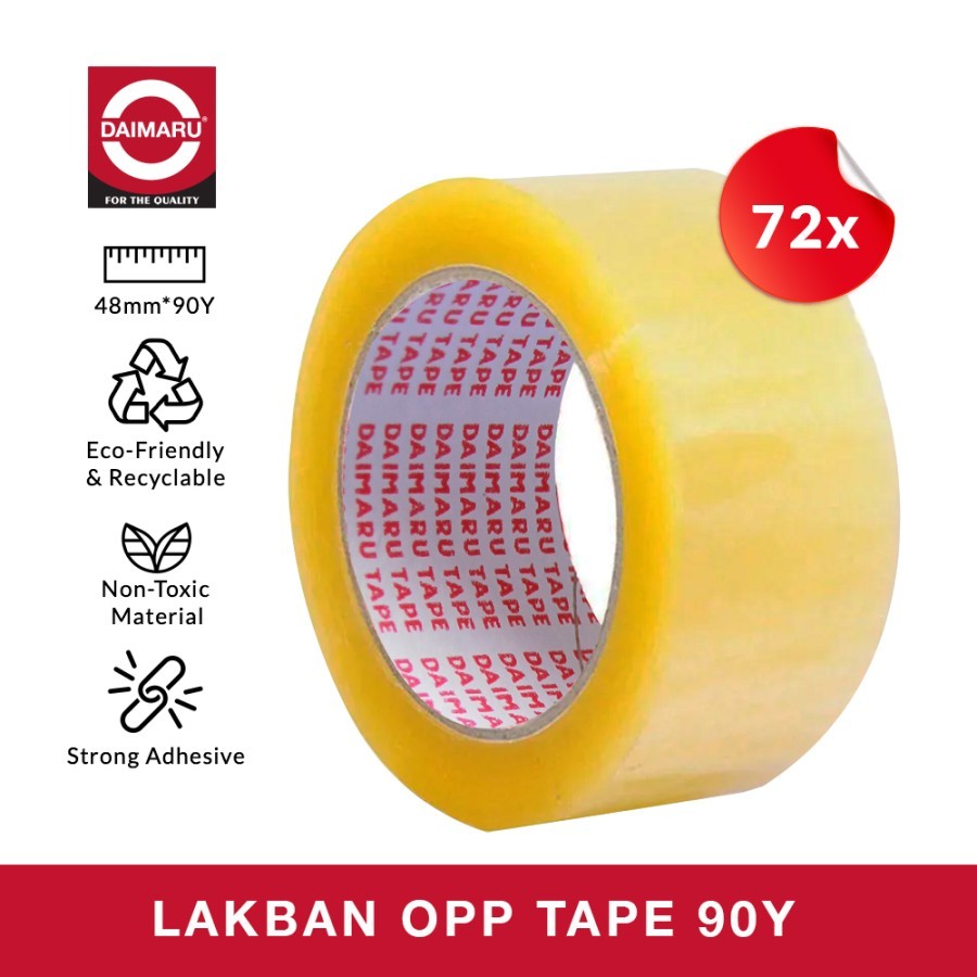 Daimaru Large Clear Duct Tape 2 Inch 48 x 90 Yards 1 Box / 1 Box / 1 ...