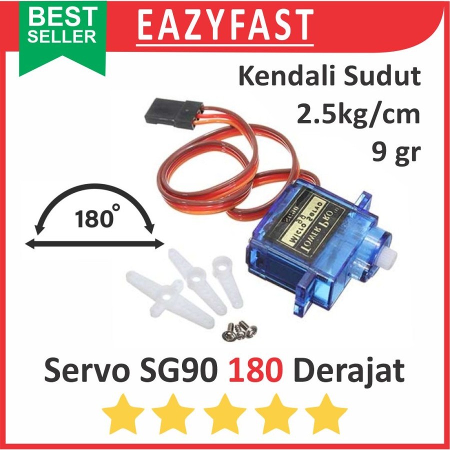 Servo Motor RC SG90 180degree Angle Degree 9g Gram 9g Mini Micro Gear ...
