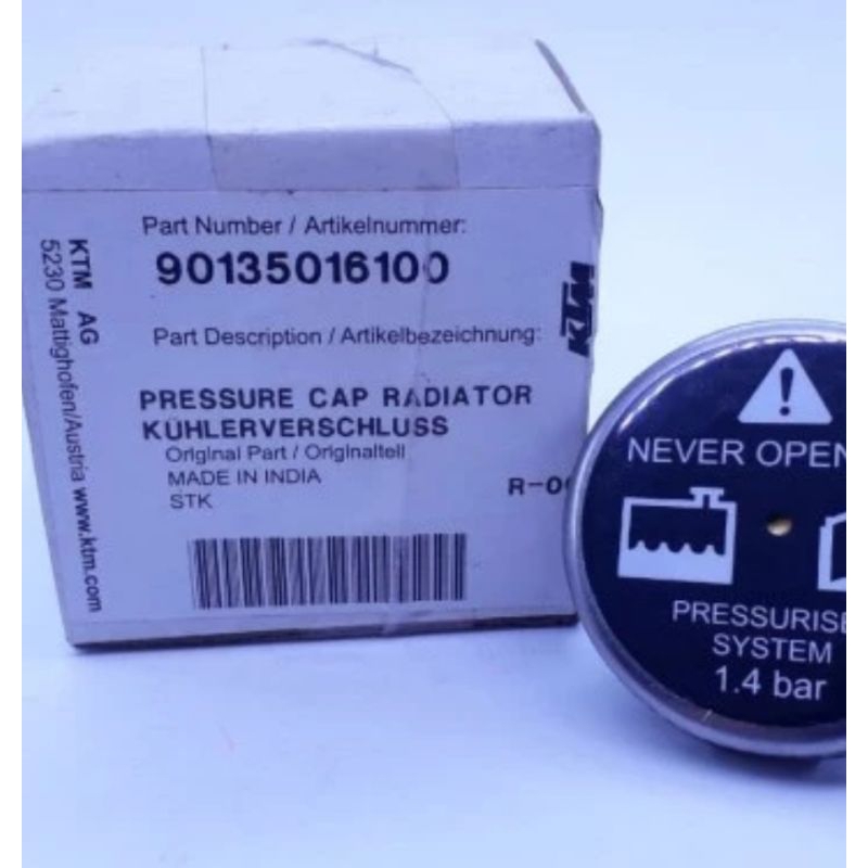 Radiator cap 1,4 Bar KTM duke RC 125 200 250 390 Adventure bajaj 200ns ...