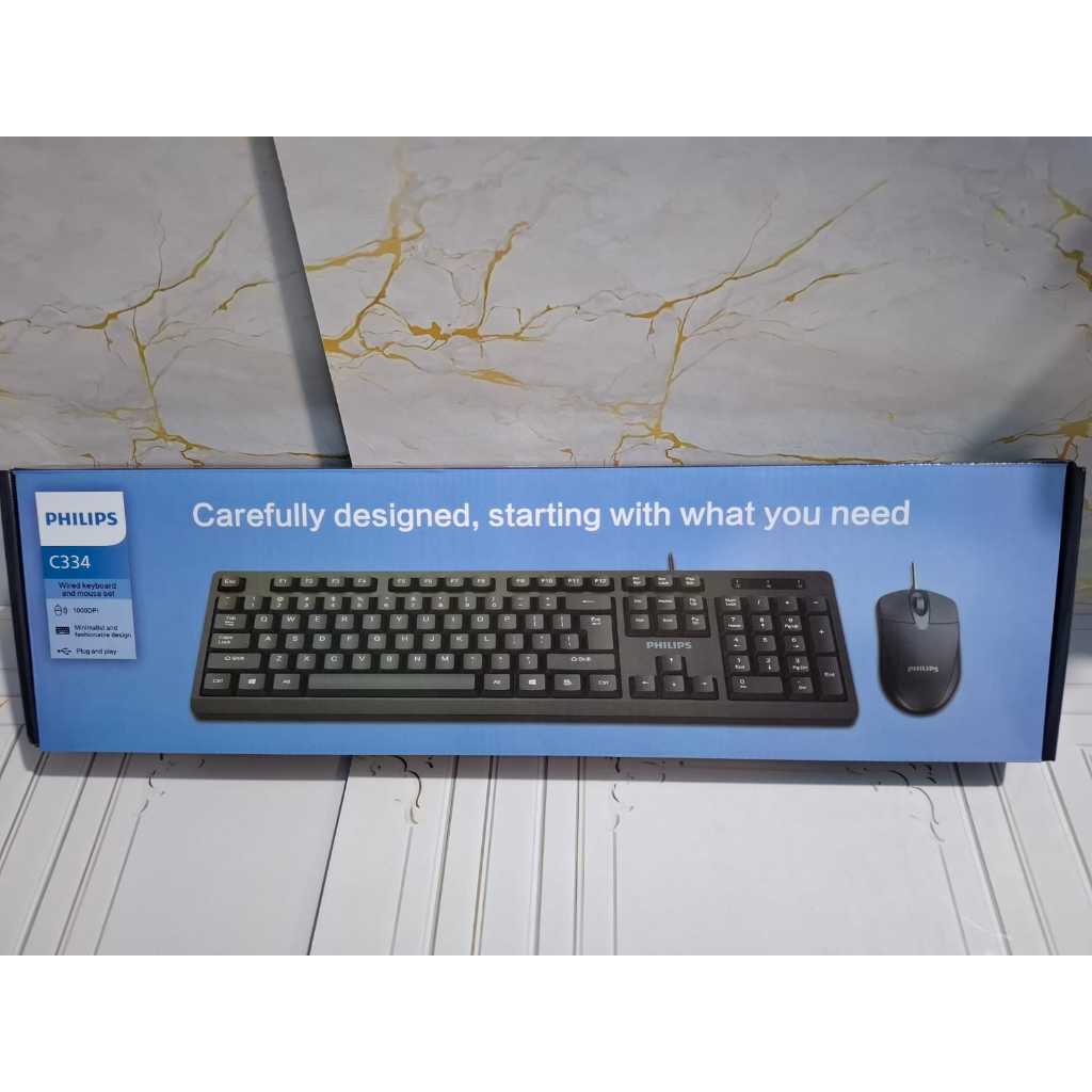 Original philips c334 Cable mouse keyboard | Shopee Malaysia