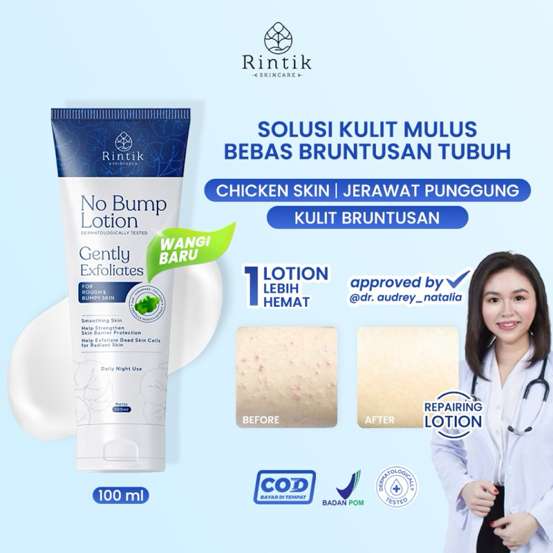 Rintik Skincare - No Bump Lotion/ Body Lotion for Pimples, Back Acne ...