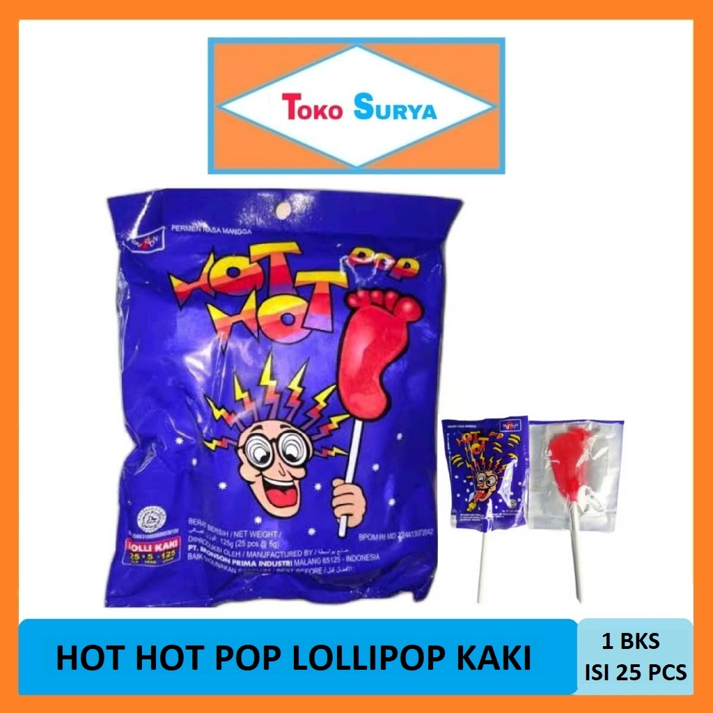 Hot Hot Pop Bronson Lollipop Leg Candy 1 Pack x 25 Pcs | Shopee Malaysia