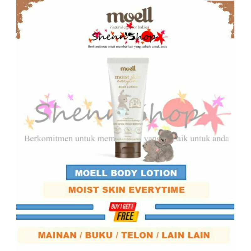 Moell Moist Skin Everytime Body Lotion Baby 185g | Shopee Malaysia