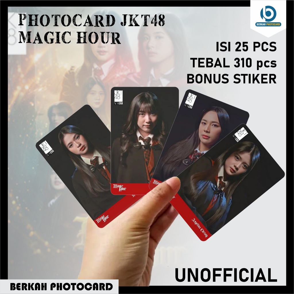 Photocard JKT48 MAGIC HOUR, Contents 25pcs - 2 Sides (mix AI version) | Shopee Malaysia