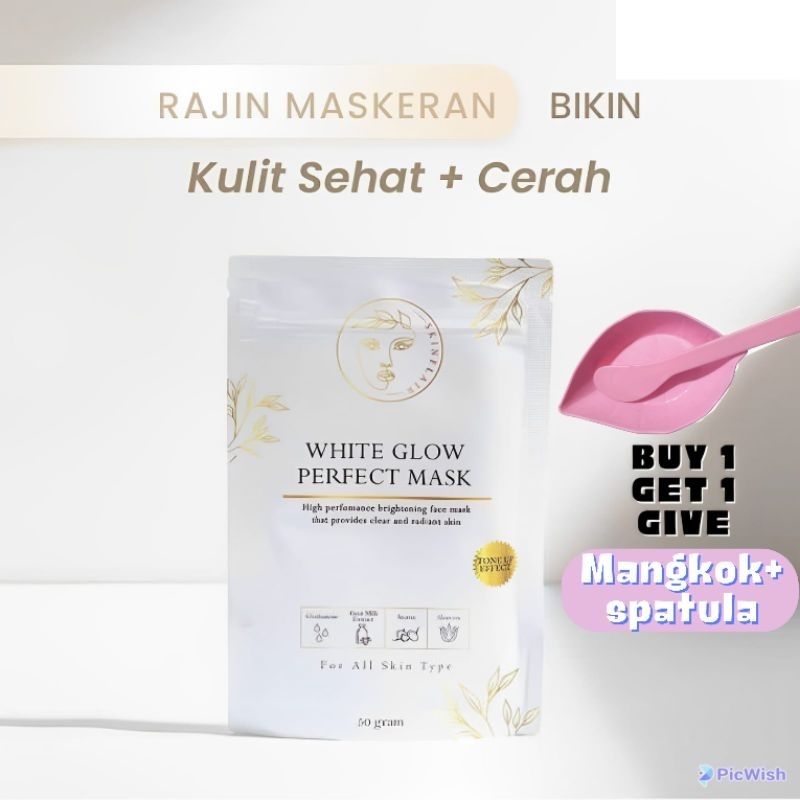 Skinflair WHITE GLOW PERFECT MASK whitening Face MASK 50gr | Shopee ...
