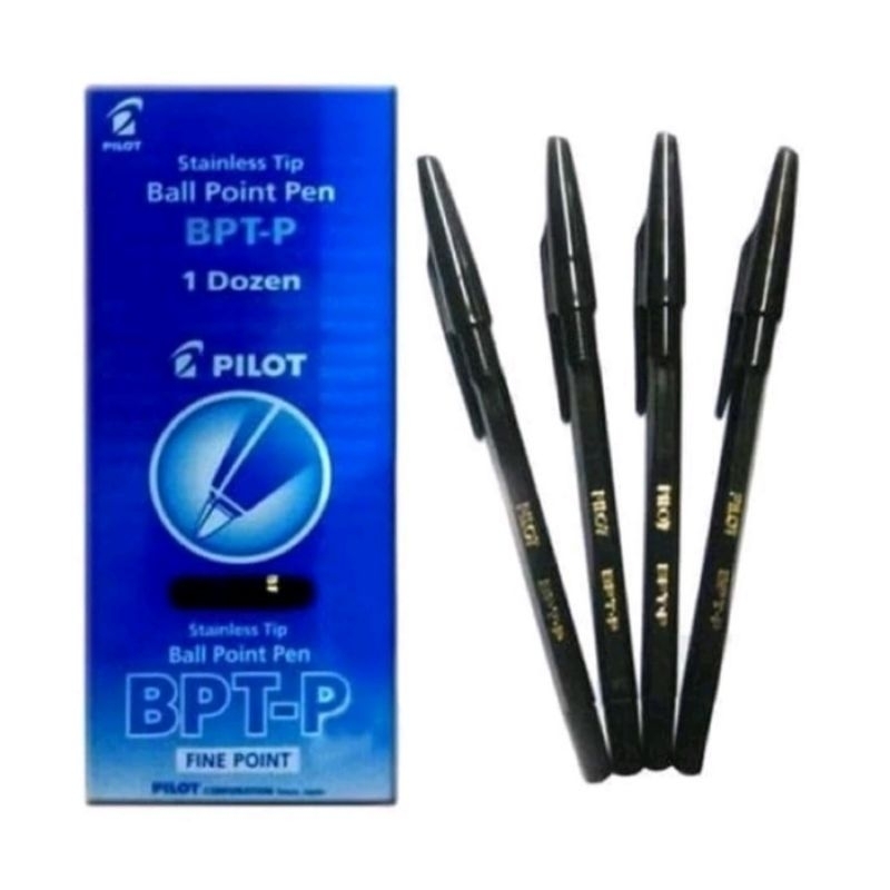 Pilot PEN STAINLESS TIP BALL POINT PEN BPT-P PEN (1 PACK OF 12 PCS ...
