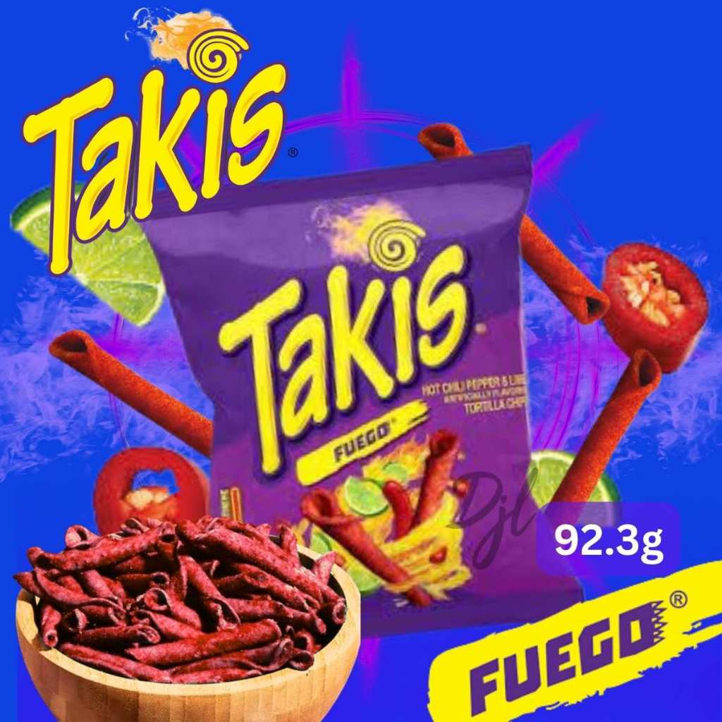 Takis Tortilla Chips Artificially Flavored Snack Import Corn Snack With ...