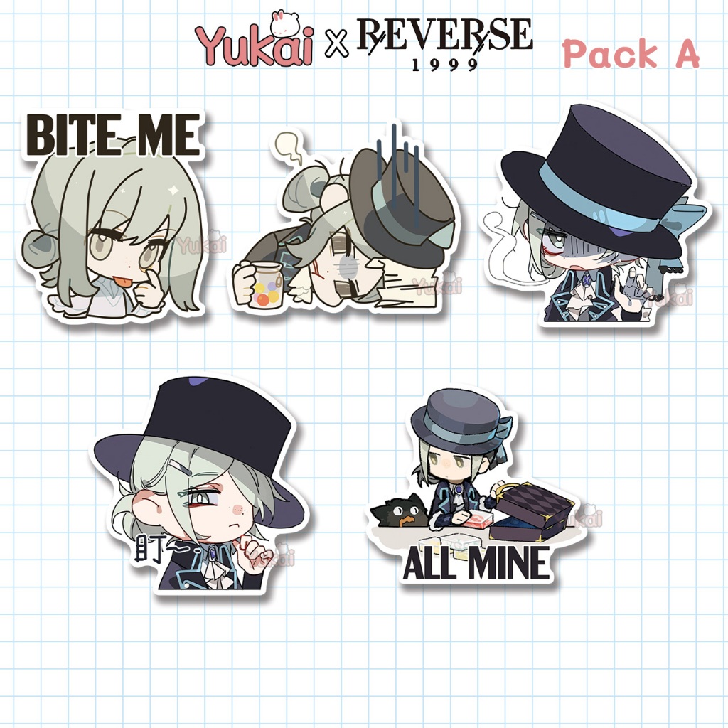 Premium 1999 Vertin Reverse Pack Sticker, Waterproof Anime Sticker ...