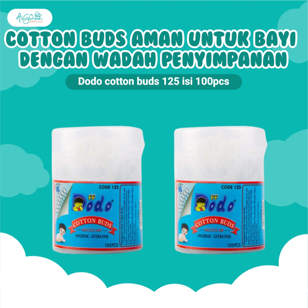 Dodo Cotton Buds Regular 125 100pcs | Shopee Malaysia