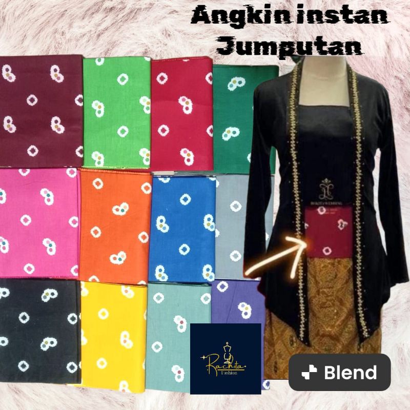 Angkin jumputan instant / stagen / Ombi jumputan motif / Standard ...