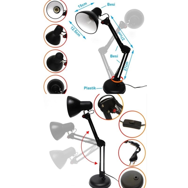 Architect Clamp Study Desk Lamp | Shopee Malaysia