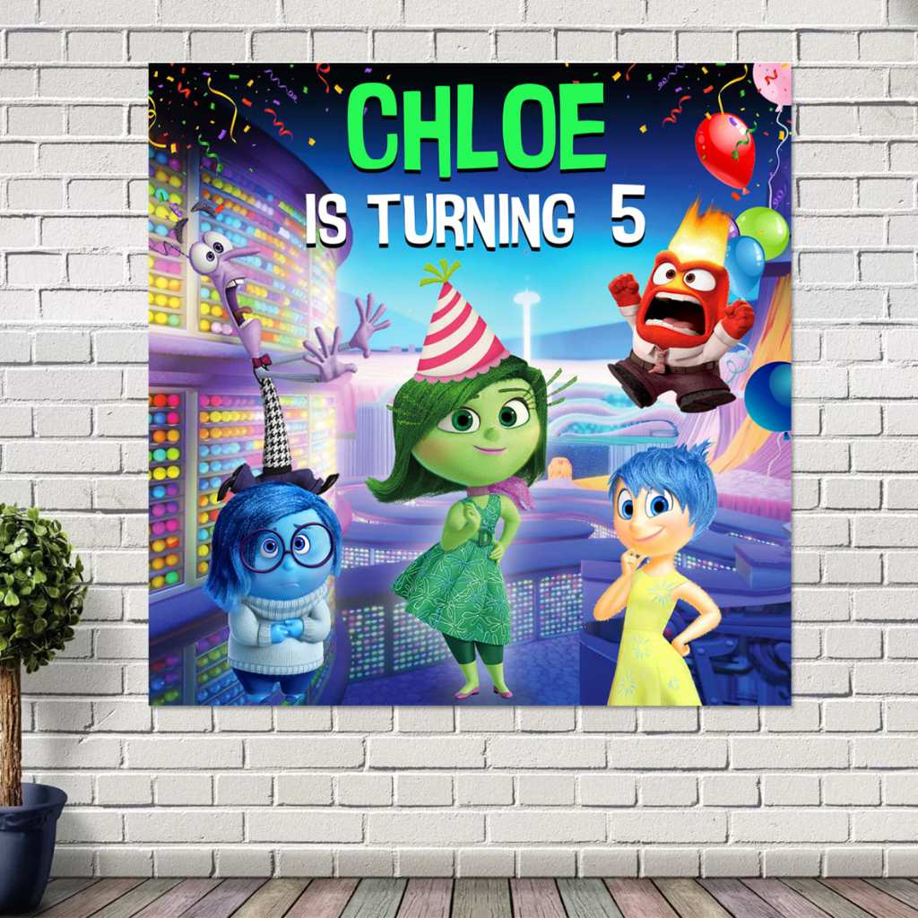 HIASAN DINDING Inside Out Flexi Birthday Backdrop/Birthday Wall Hanging ...