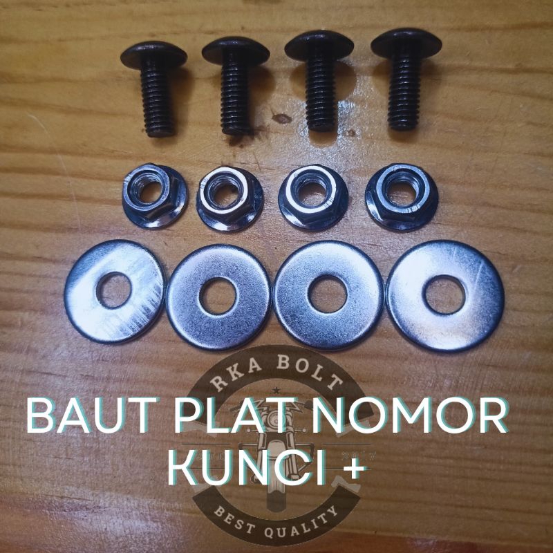 Universal motorbike number plate bolts/all types of motorbikes | Shopee ...