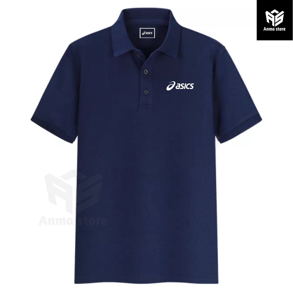 Asic Athletic Polo shirt Collar shirt | Shopee Malaysia