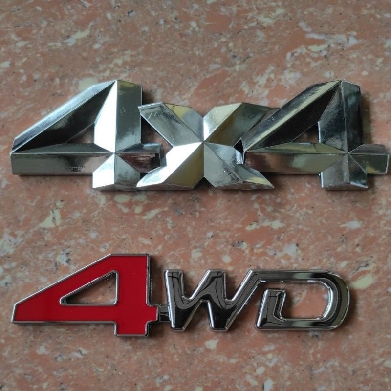 MERAH Emblem sticker sticker writing 4x4 4wd off road jeep diesel red ...