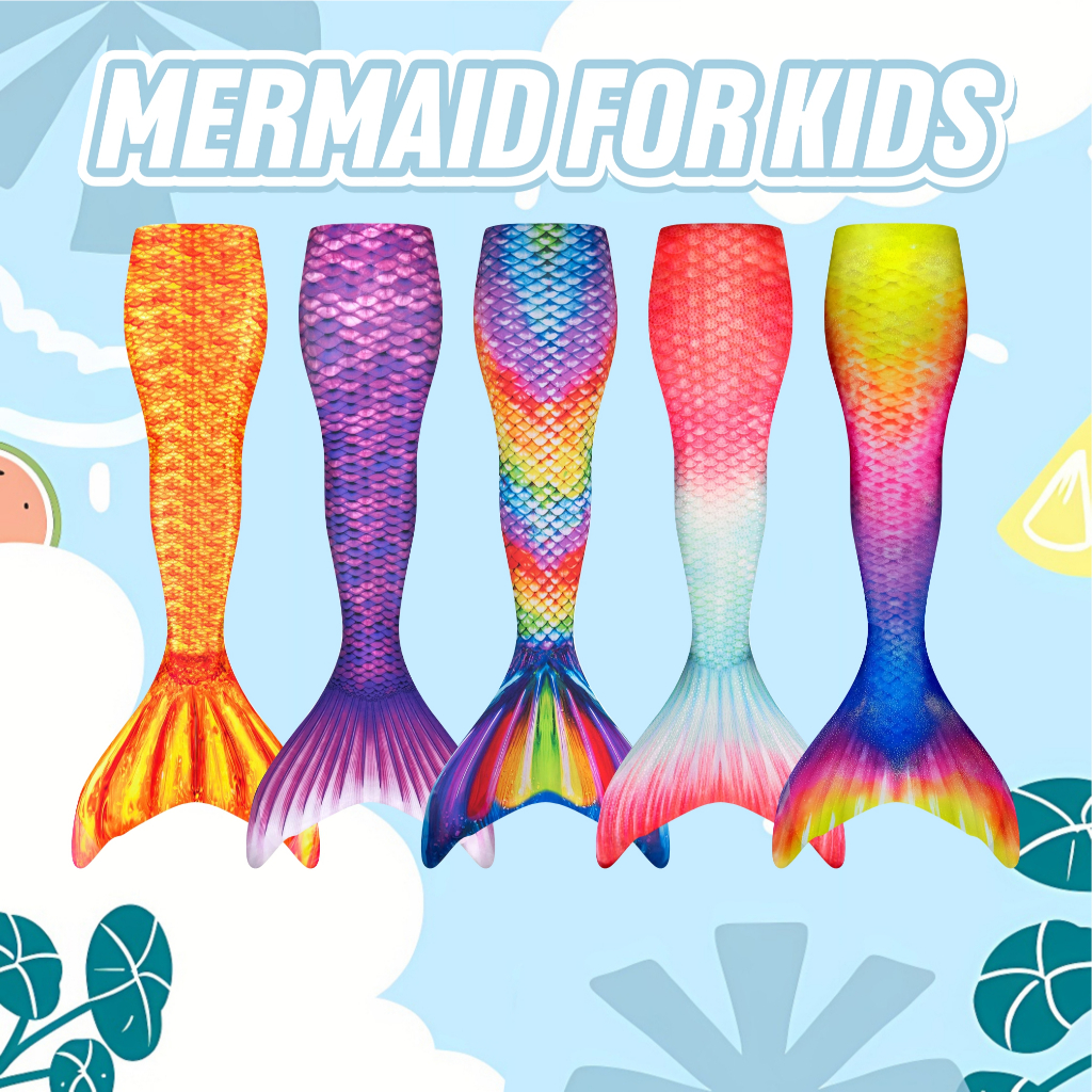 Mermaid Costume Mermaid Clothes Girls' Swimsuits | Shopee Malaysia