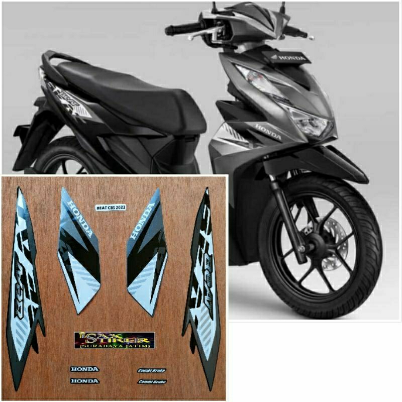 HITAM Original Honda Beat CBS Striping Black 2023 | Shopee Malaysia