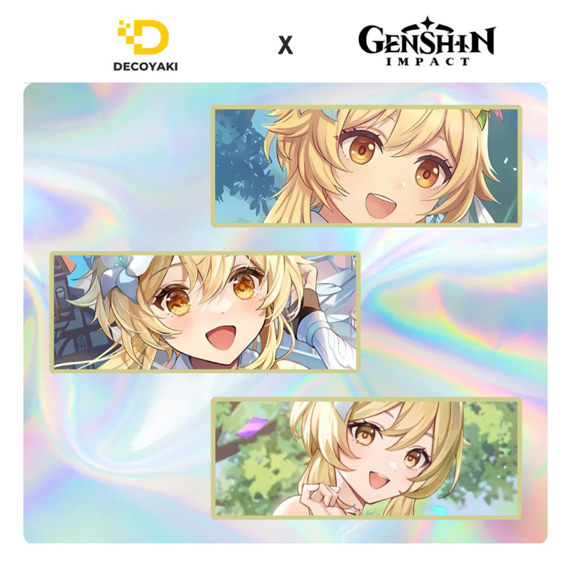 Genshin Impact Lumine Hologram Slap Sticker, Genshin Impact Lumine ...