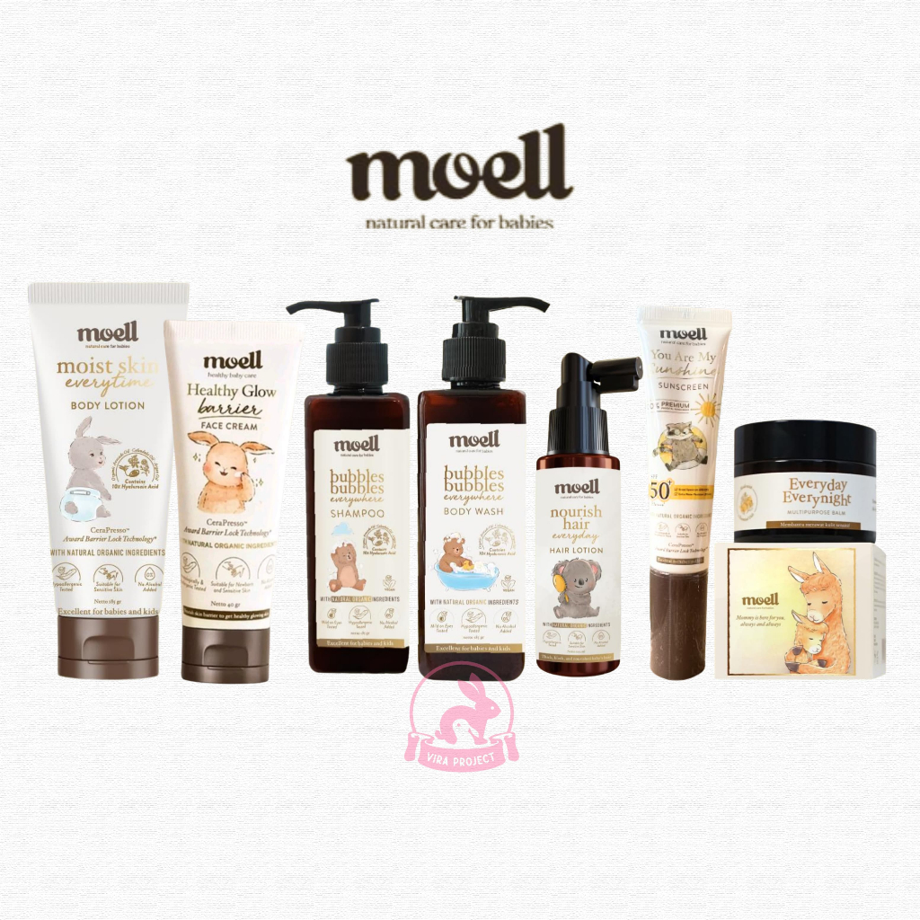 Moell ESSENTIAL OIL/BODY WASH/BODY LOTION/HAIR LOTION/SHAMPOO/BALM ...