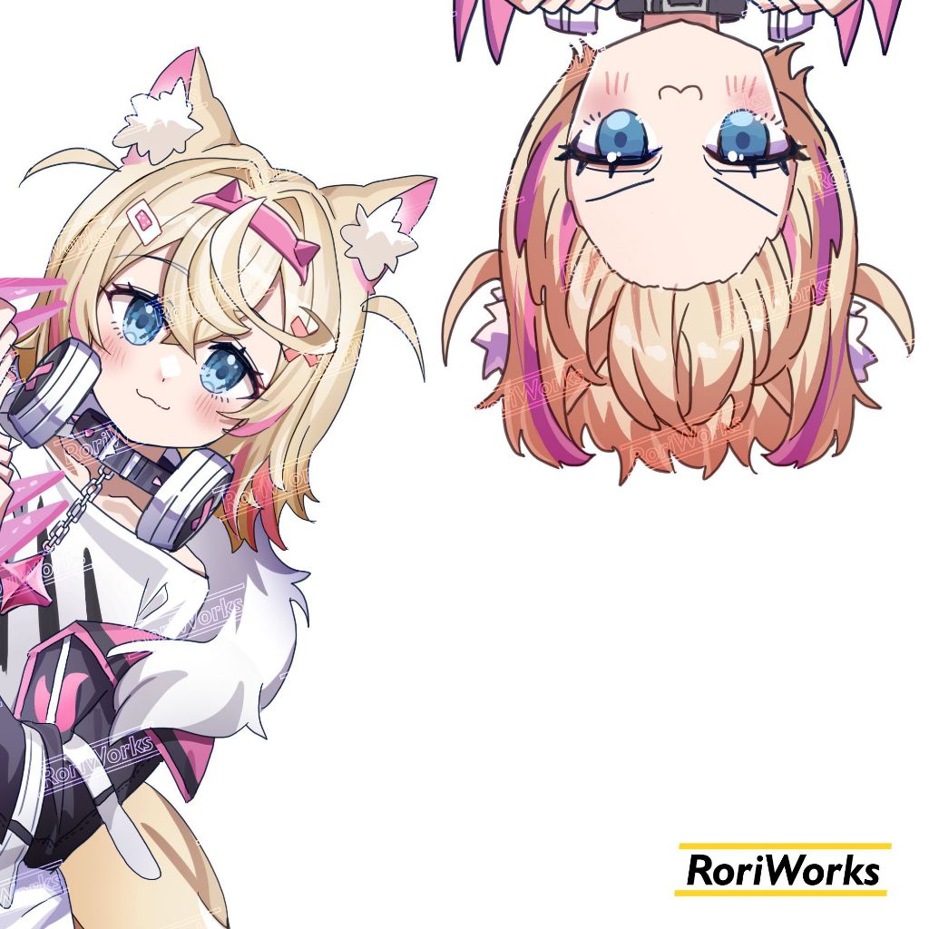 Peeking Anime Stickers - Mococo Abyssgard | Hololive | Fuwamoco ...