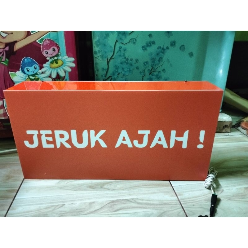 Neon Sign Light box frameless (mini neon box) Size 40x15cm 1 One Face ...