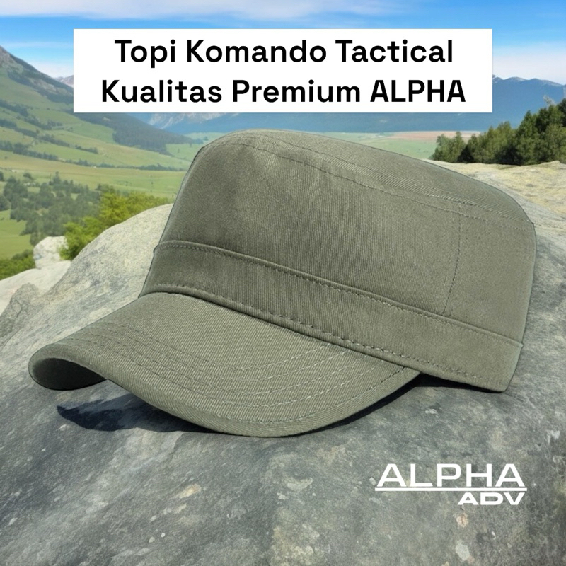 ALPHA Outdoor Travel 100% Cotton Premium Tactical Commando Hat | Shopee ...