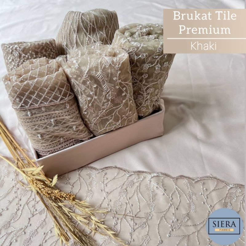 Half A METER OF Premium Tile Brukat Fabric Kebaya Material By Siera ...