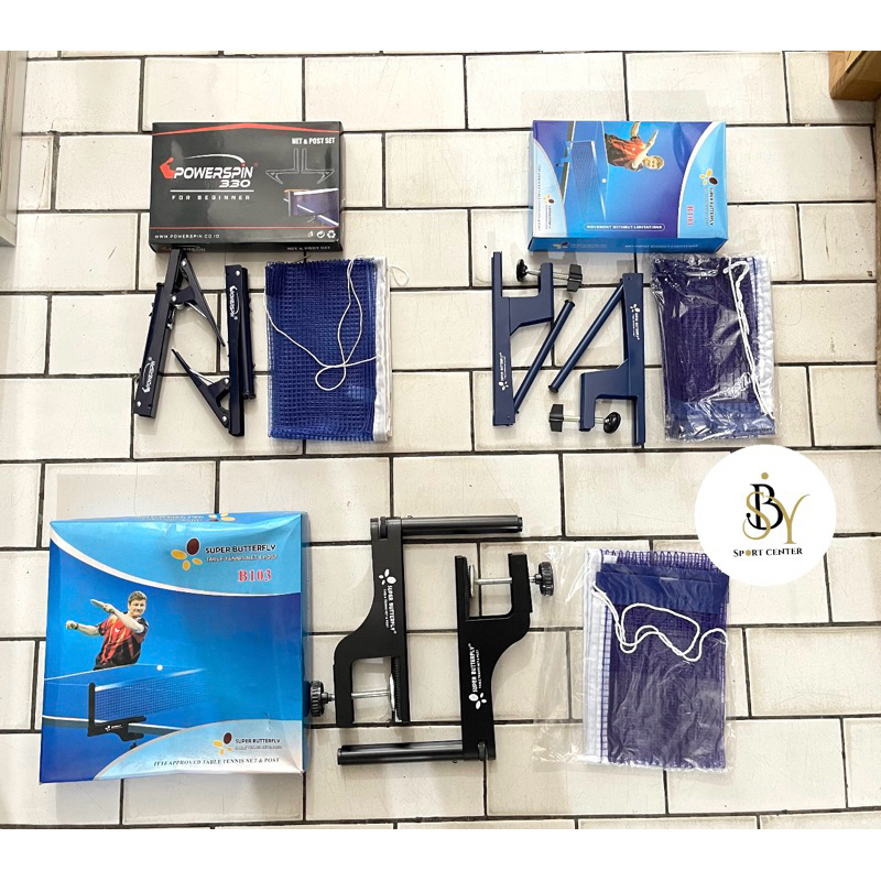 [ORIGINAL] BUTTERFLY TABLE TENNIS NET + TABLE TENNIS POLE TABLE PING ...