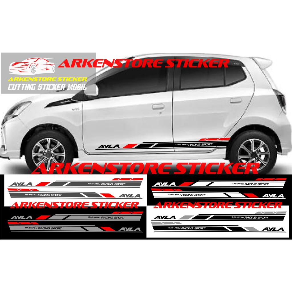Sticker daihatsu ayla sticker Car sticker ayla sticker list ayla ...
