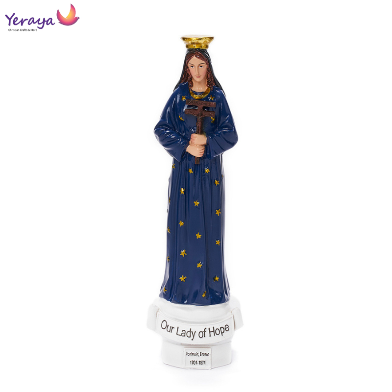 Catholic Spiritual Statue of Our Lady of Hope French Solid Smooth 28cm ...