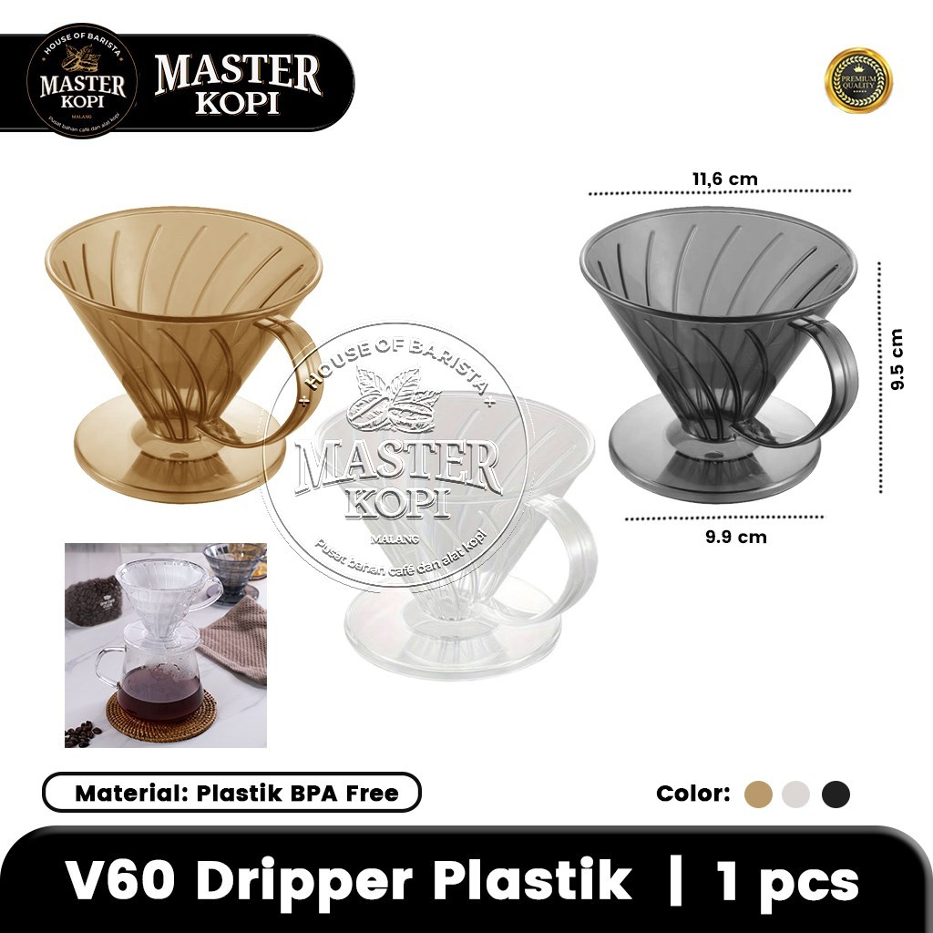 Coffee Filter V60 Cone Coffee Dripper Plastic (1Pcs) | Shopee Malaysia