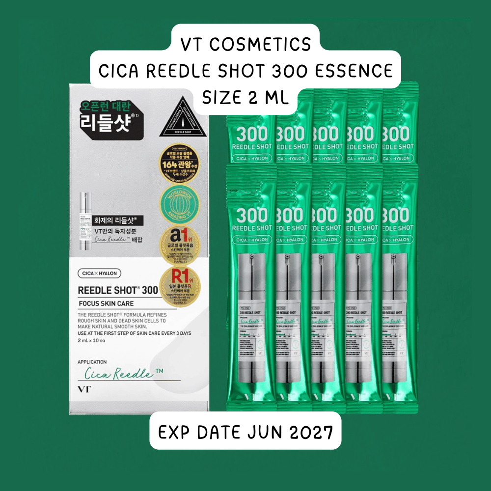 [NEW] Vt Cosmetics Cica Reedle Shot 300 Essence 2ml Trial Size | Shopee ...