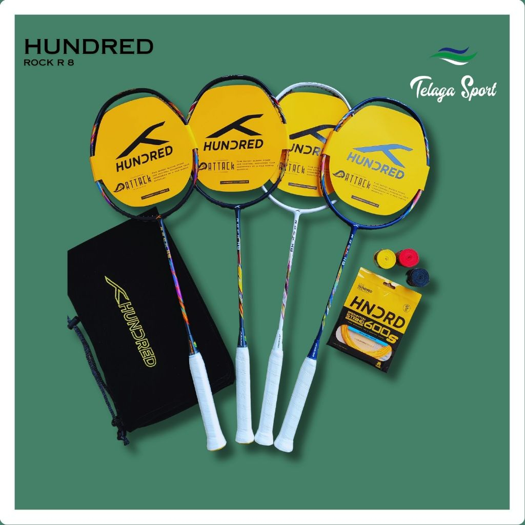 Original Hundred Rock R8 Badminton RACKET | Shopee Malaysia